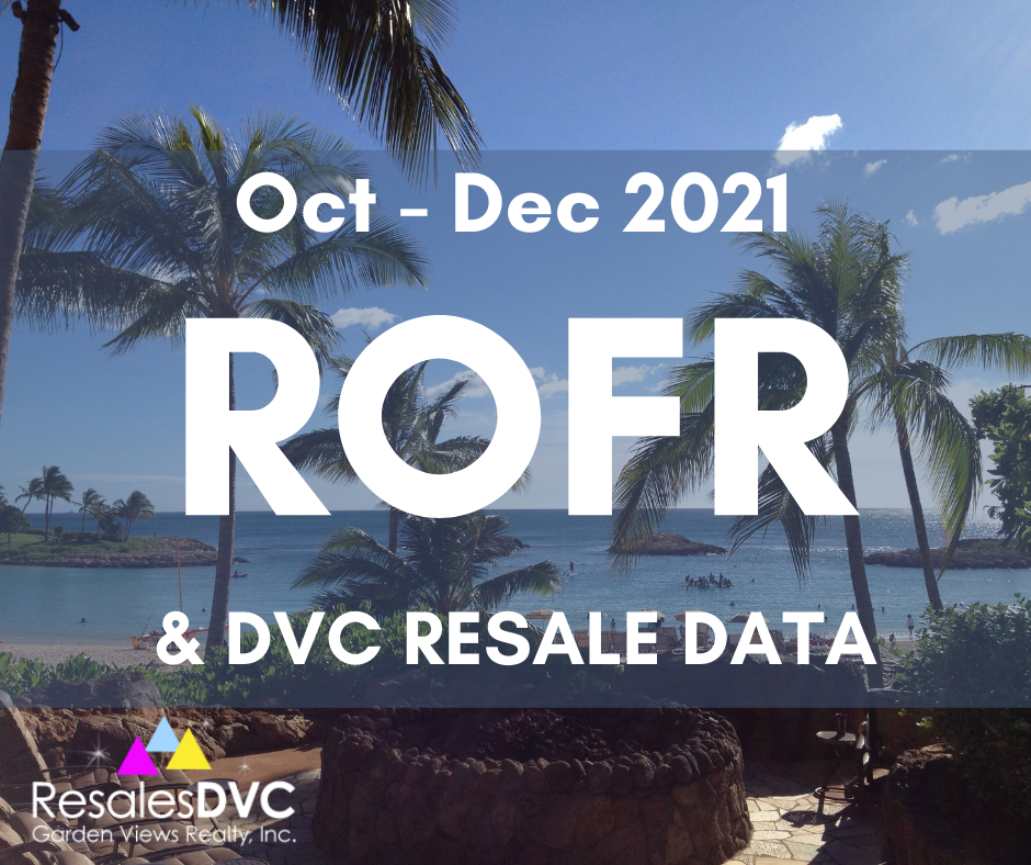 4TH QUARTER – DVC RESALE AND ROFR REPORT - Vacation Club Life
